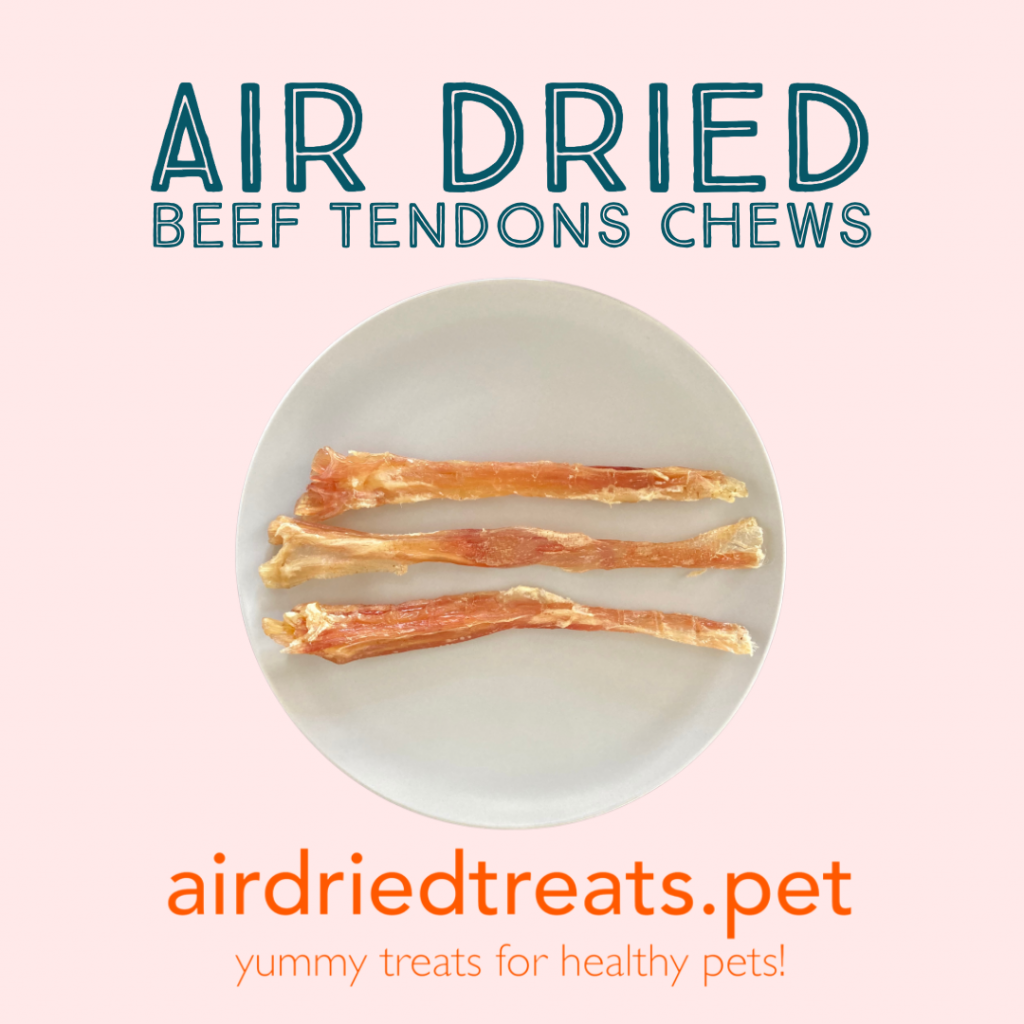 Air Dried Beef Tendons Chews - airdriedtreats.pet Single Ingredient Chews