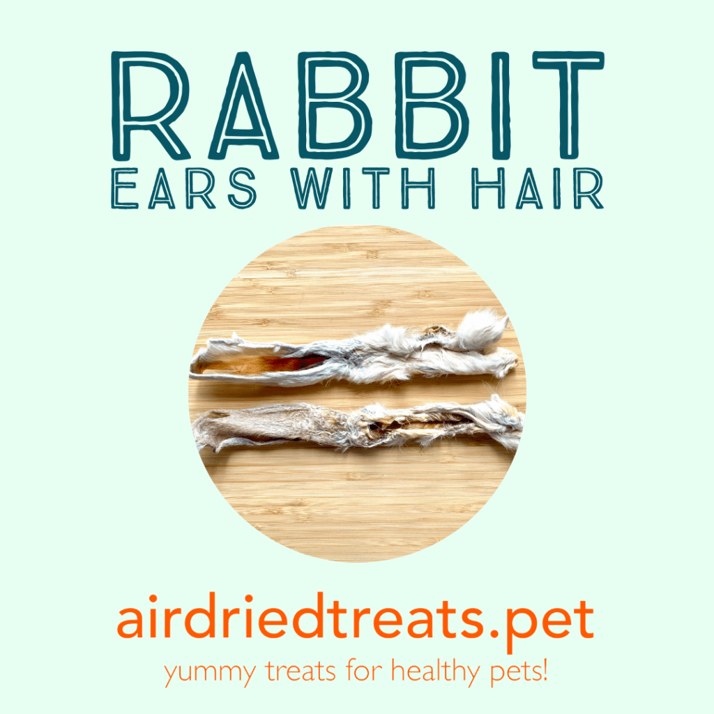 Rabbit Ears with Hair - airdriedtreats.pet Single Ingredient Chews for Dogs